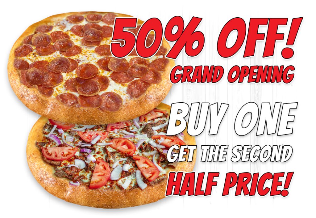 Pizza Stop Promotions Buy One Get Second Half Price - Pizza Stop Canada